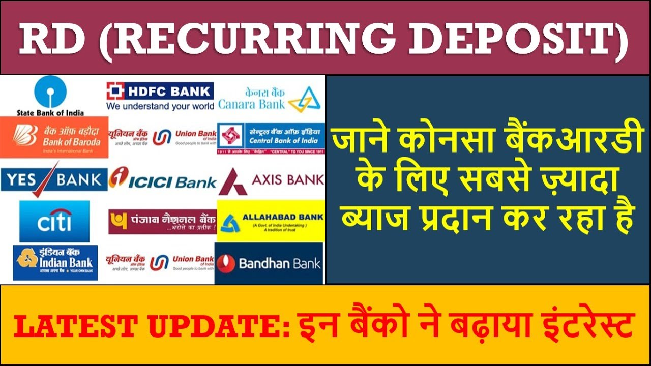 BANK RD RATES || 2020 RECURRING DEPOSIT RATES - YouTube