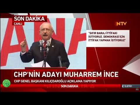 CHP'nin Cumhurbaşkanı Adayı Muharrem İnce'nin Tarihi Konuşması 4 Mayıs 2018