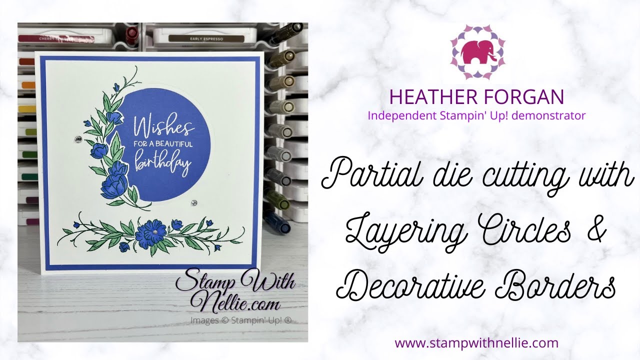 How to make a card with partial die cutting and fussy cutting - using ...
