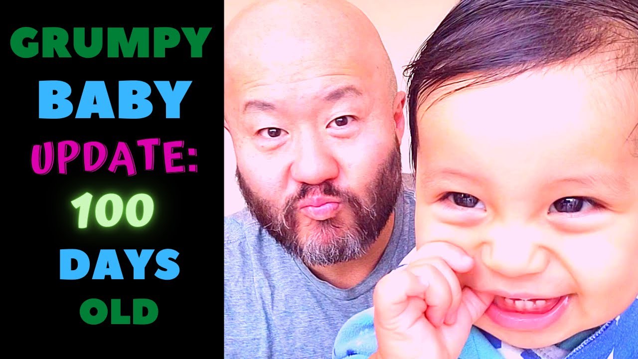 Being A New Dad: Grumpy Baby is 100 Days Old! - YouTube