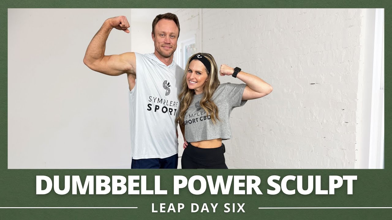 38-minute FULL BODY Dumbbell Power Sculpt Workout - LEAP DAY 6 - YouTube