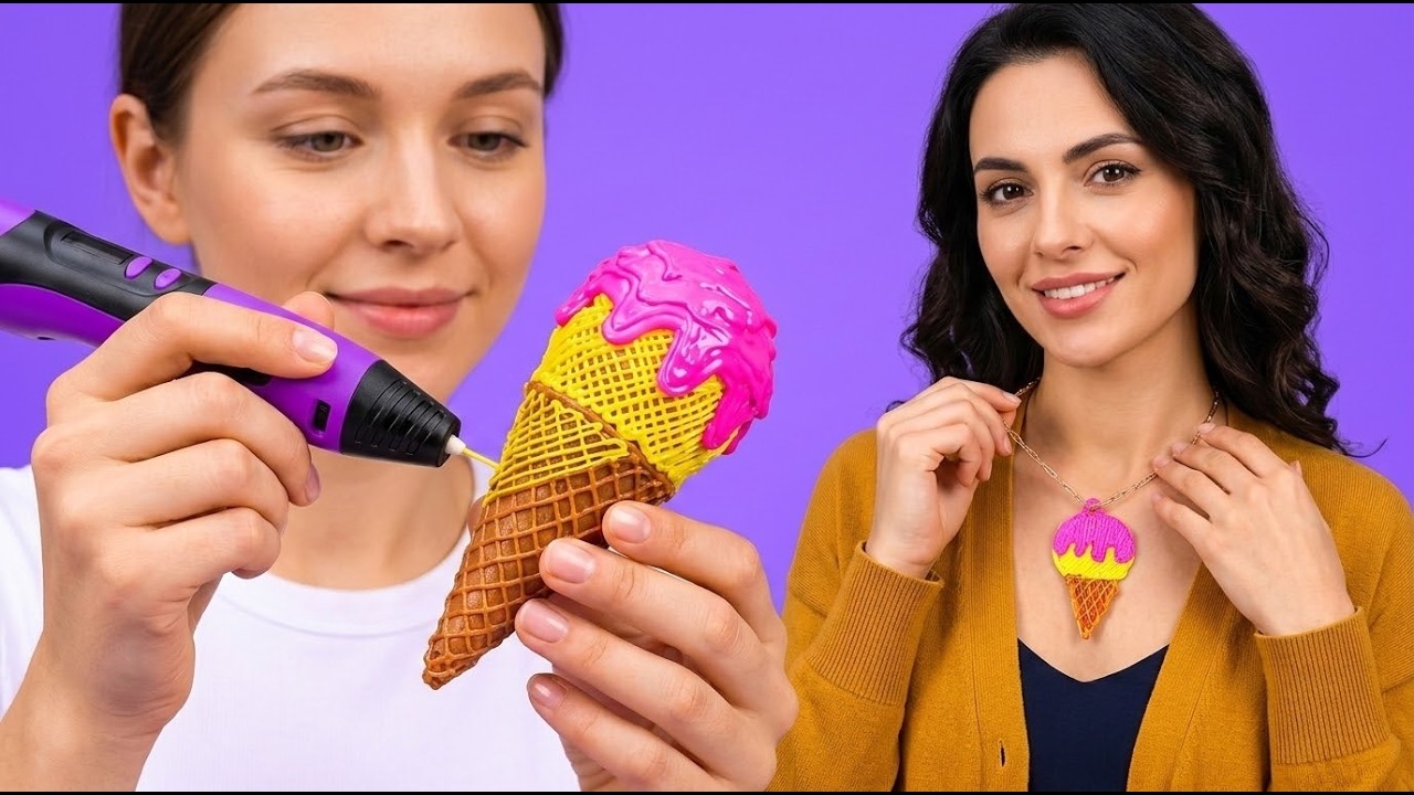 BASTELEIEN MIT 3D-STIFT || Coole Ideen, Reparaturtipps und DIY-Schmuck ...