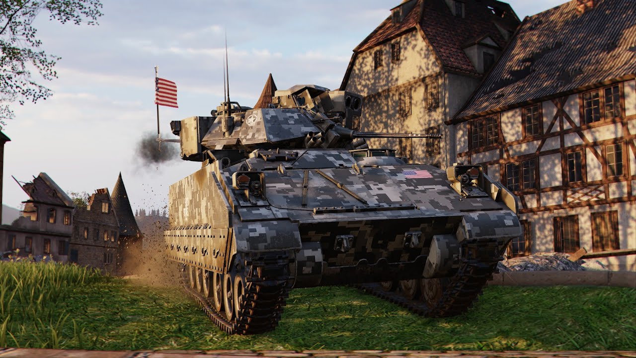 World of Tanks || M3A2 Bradley on Siegfried Line - Platoon Gameplay ...