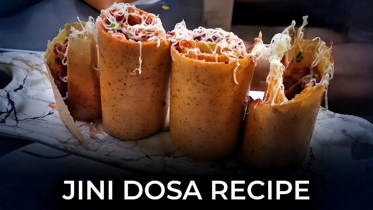 JINI DOSA |😋 JINI DOSA RECIPE_ JINI ROLL DOSA @RAJA_CHEF - YouTube