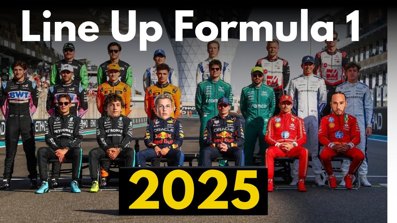 Line Up Terbaru Pembalap Formula 1 2025 - YouTube