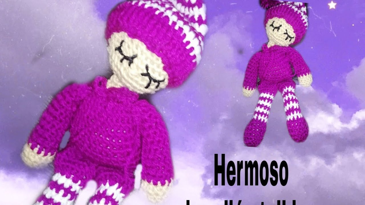 Hermoso bebé dormilón tejido a crochet amigurumi dormilon - YouTube