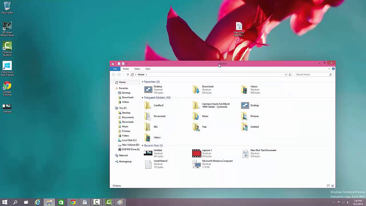 Windows 10 First look - YouTube