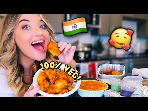 EATING INDIAN FOOD MUKBANG! 100% vegetarian + New Year’s resolutions