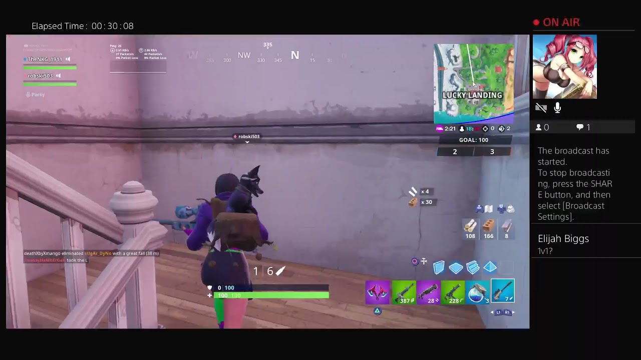 Fortnite battle royal: 1v1 with step brother - YouTube