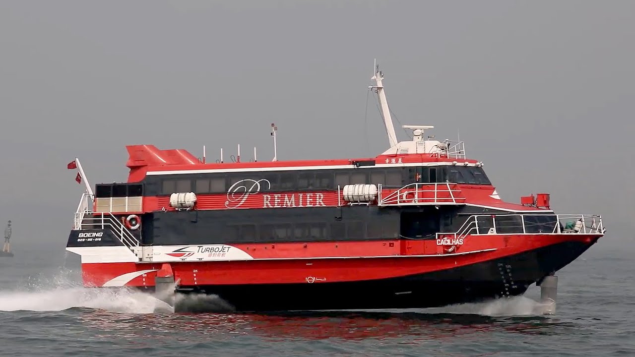 [Boeing Jetfoil 929-115] 「幸運星」降落, 「CACILHAS」landing - YouTube