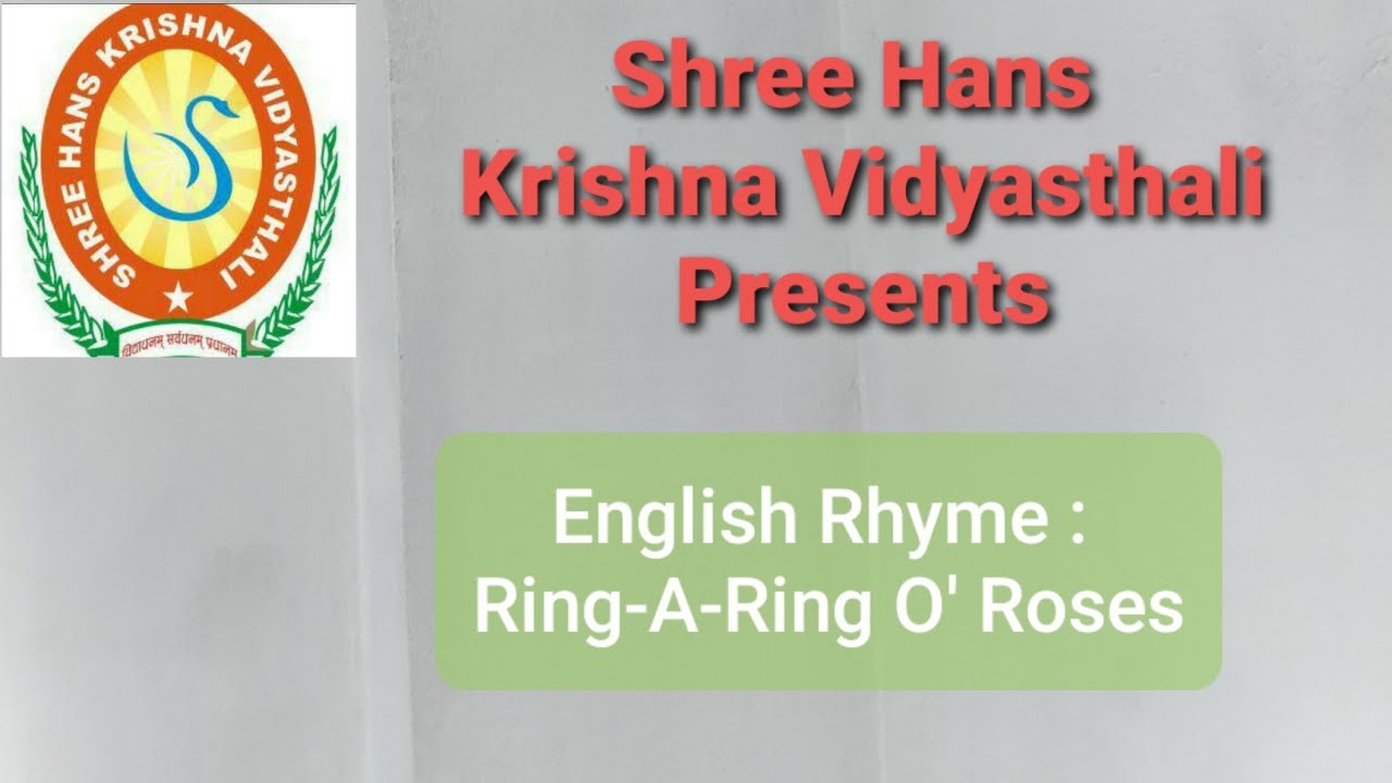 English Rhyme : Ring-A-Ring O' Roses - YouTube