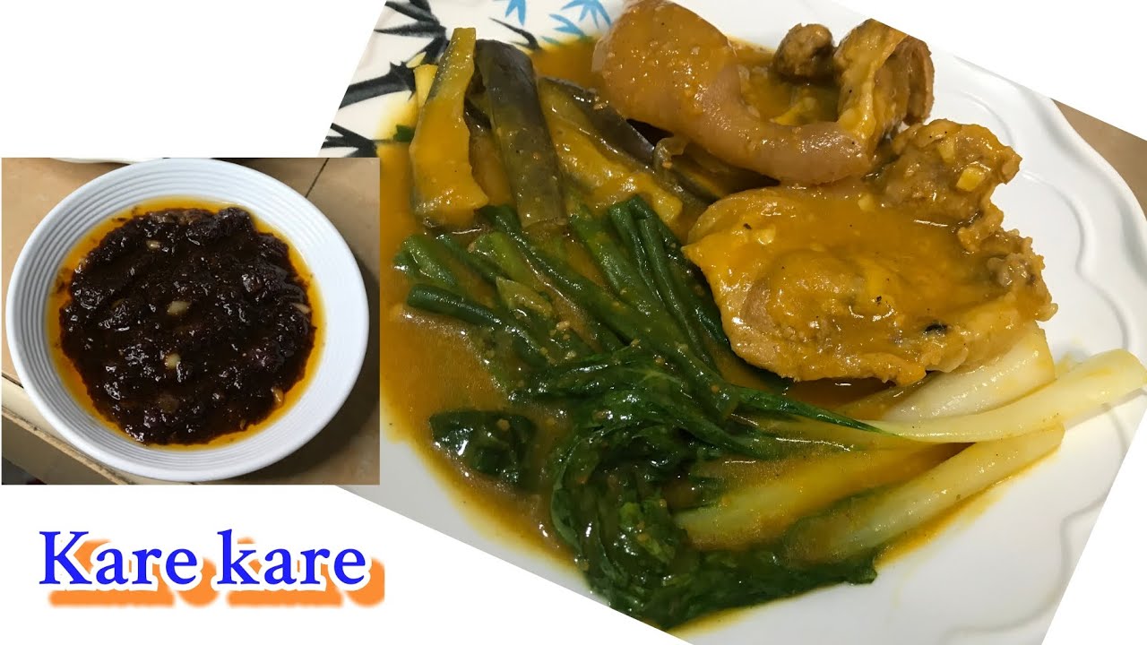 Pork Kare Kare with Bagoong Alamang - YouTube