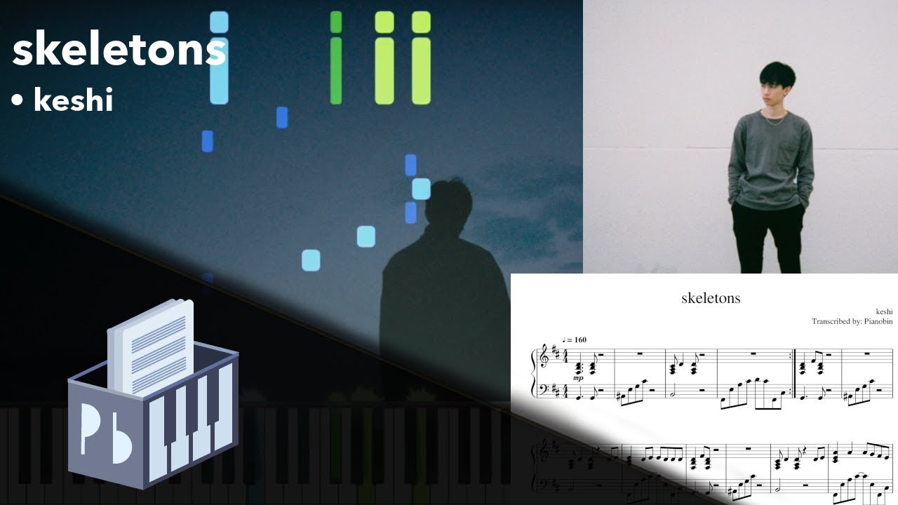skeletons - keshi (Piano Tutorial) - YouTube