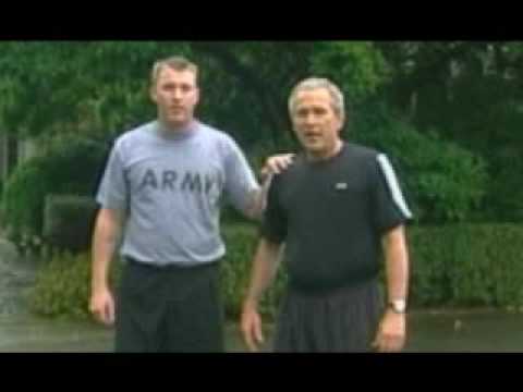 Running with President Bush - YouTube