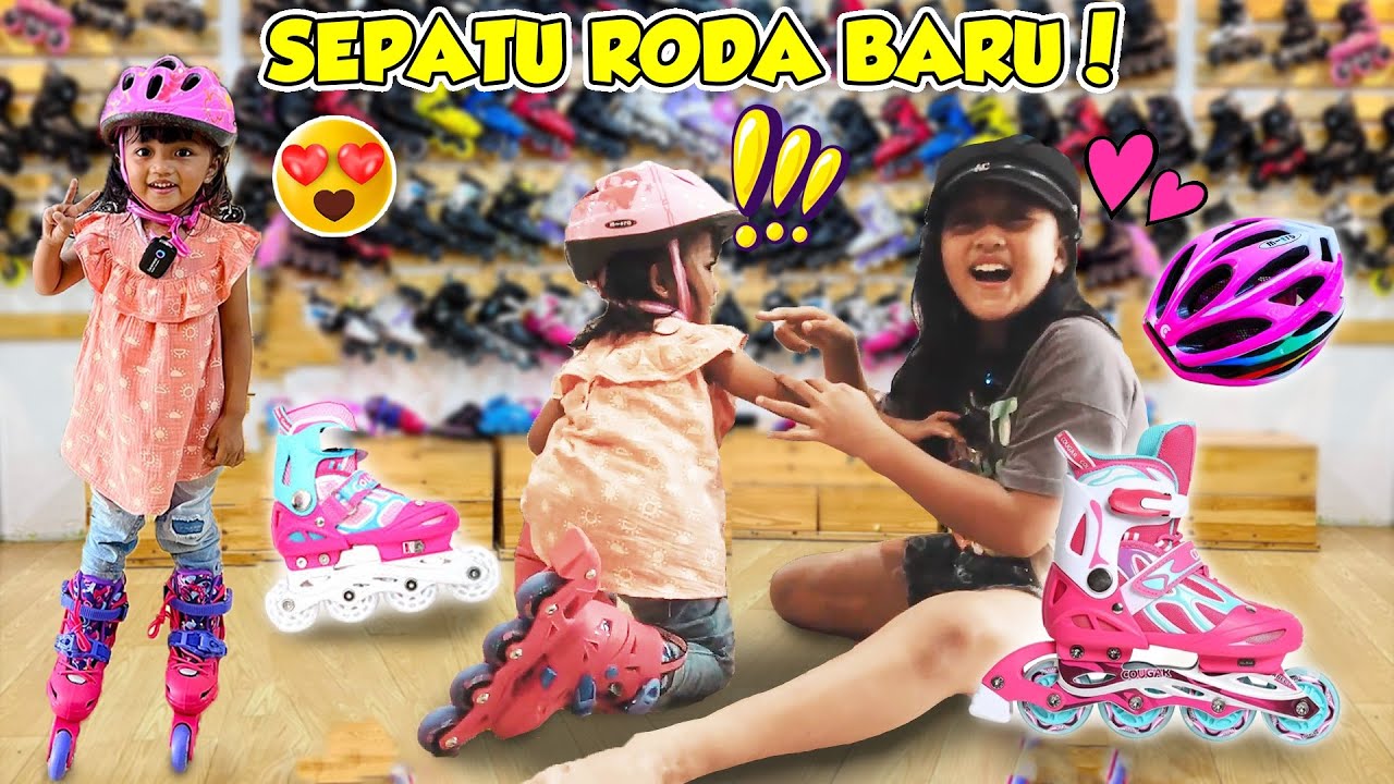 PERTAMAKALI DANISA BELI SEPATU RODA WARNA PINK..😍 #viral #trending ...
