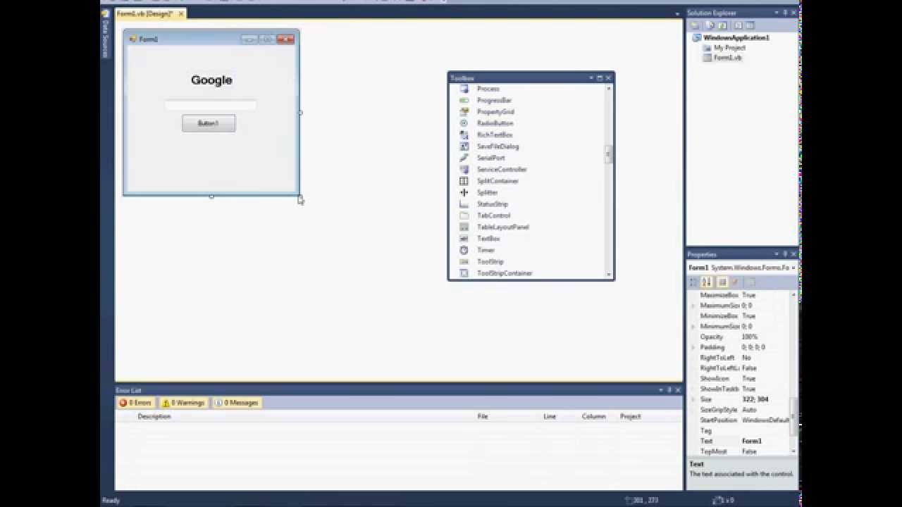 Visual Basic Dersleri ( Google.exe) - YouTube
