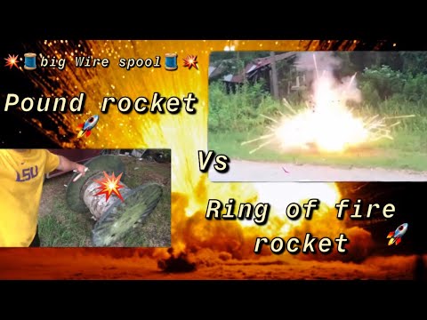 Pound rockets vr ring of fire rockets blow up rolling spool - YouTube