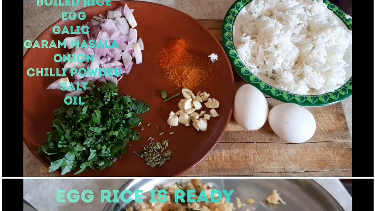 Fast food /egg rice/ 5mins recipe - YouTube