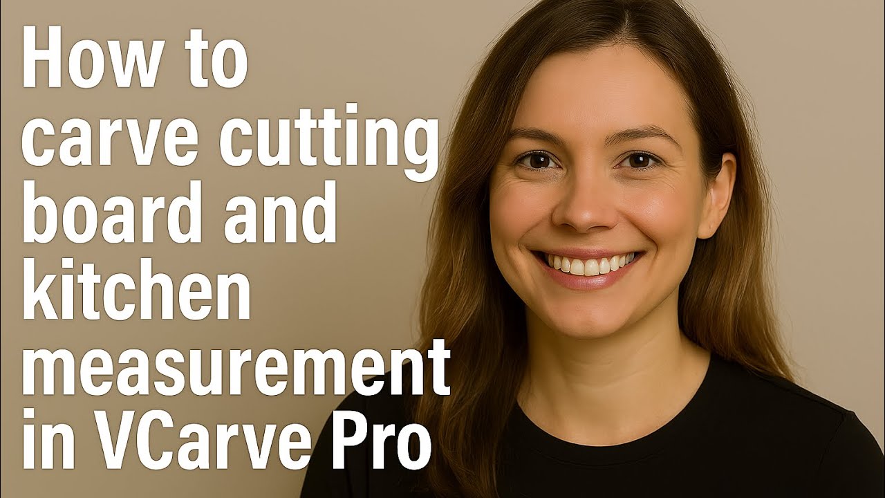 How to carve cutting board and kitchen measurement in vcarve pro - YouTube