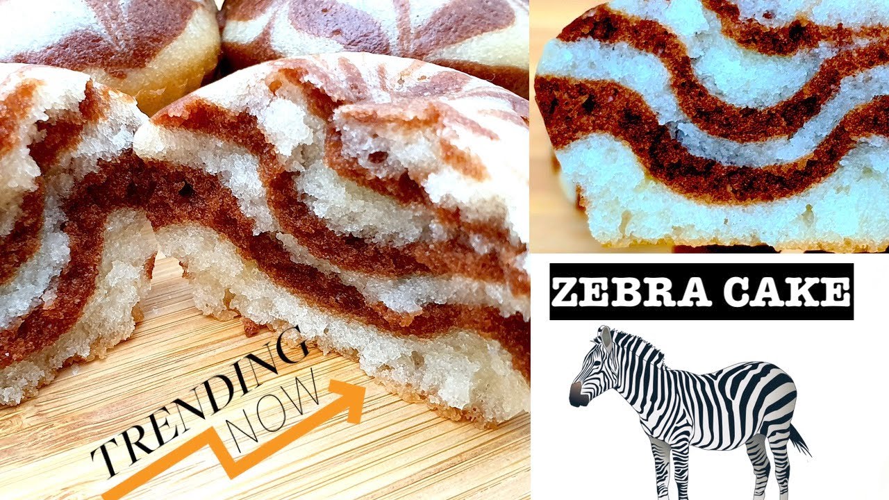 How to Make Zebra Cake || Soft Eggless Zebra Cup Cake Recipe ...