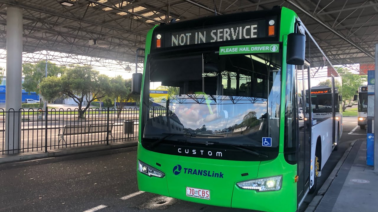 Clarks Logan City Bus Service 70CBS departing Beenleigh Station - YouTube