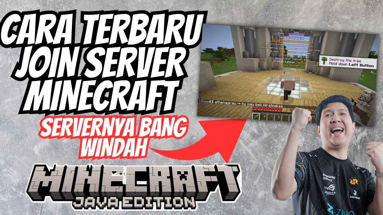 CARA TERBARU MASUK SERVER MINECRAFT JAVA EDITION BANG WINDAH BASUDARA - YouTube