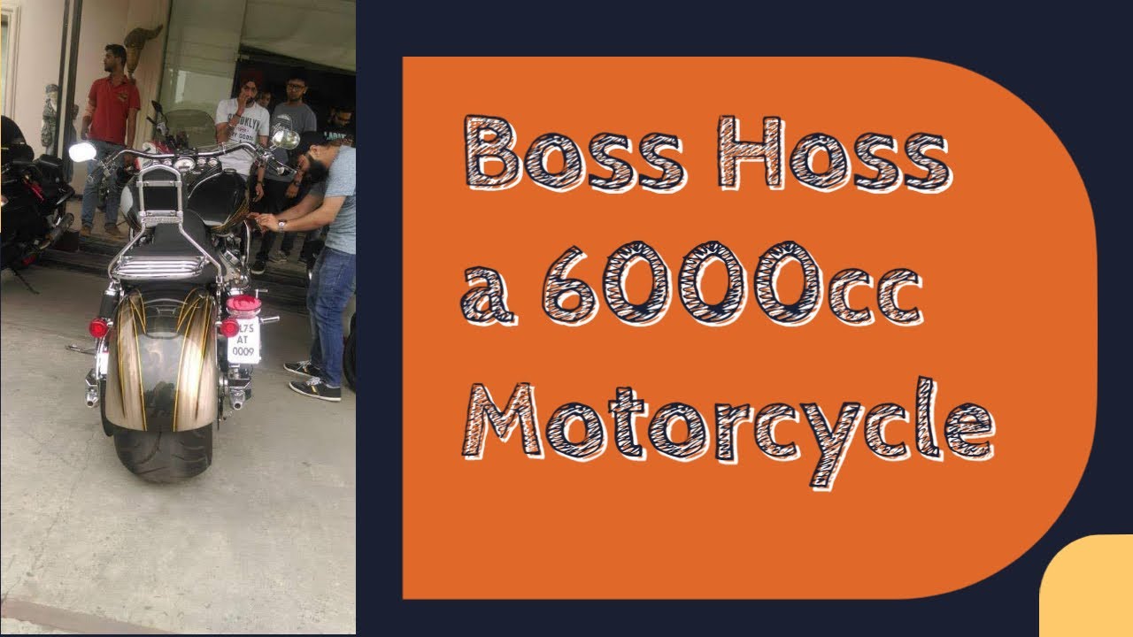 BOSS HOSS 6200 CC 445 BHP MOTORCYCLE IN INDIA - YouTube