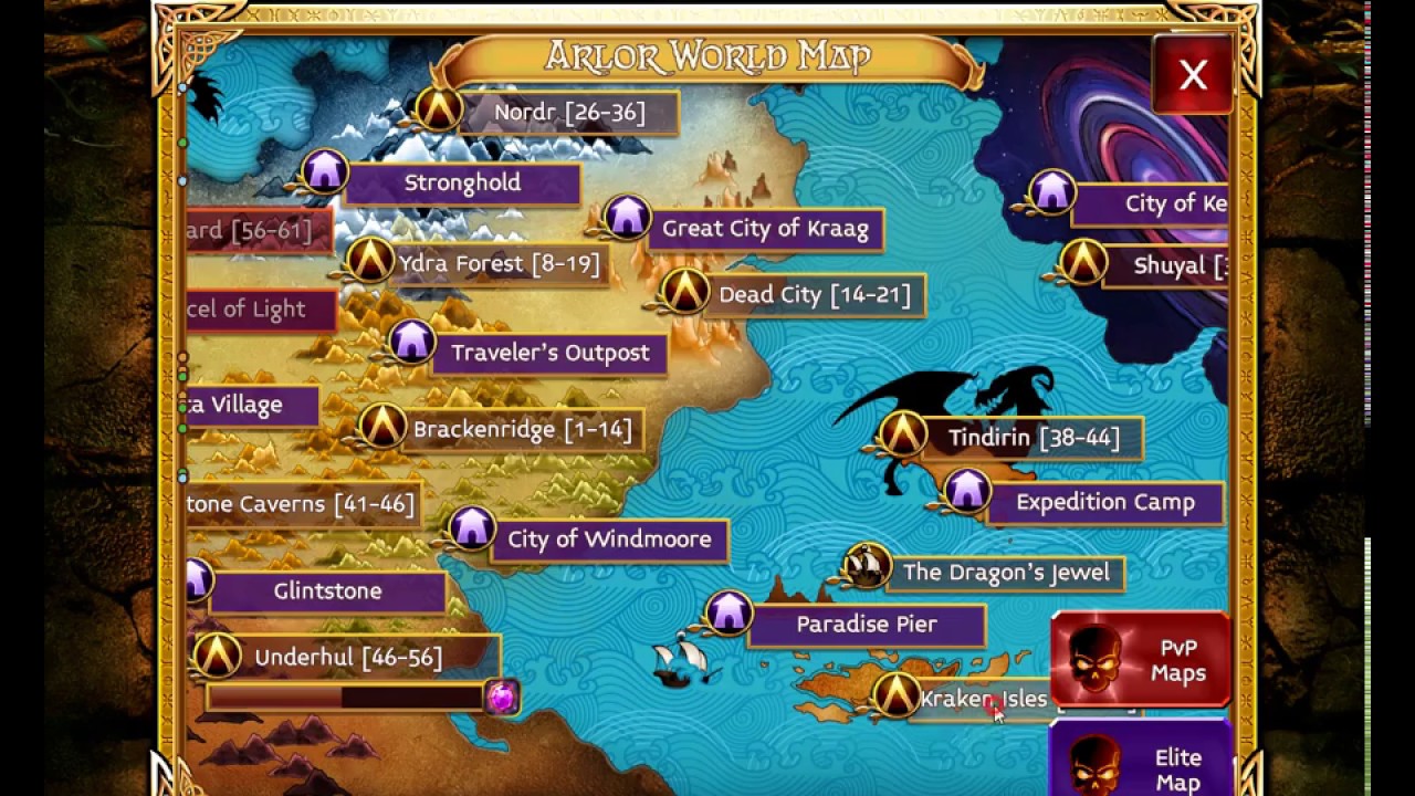 Arcane legends - Good map for farming locked chest - YouTube