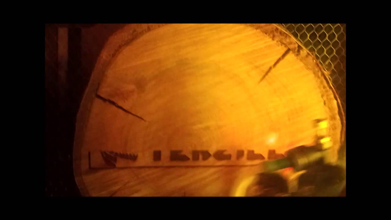Laser Cut Log Engraving - YouTube