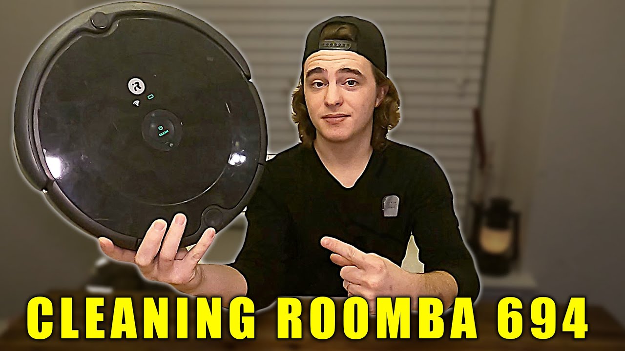 How Easy Can You Clean The Roomba 694? - YouTube