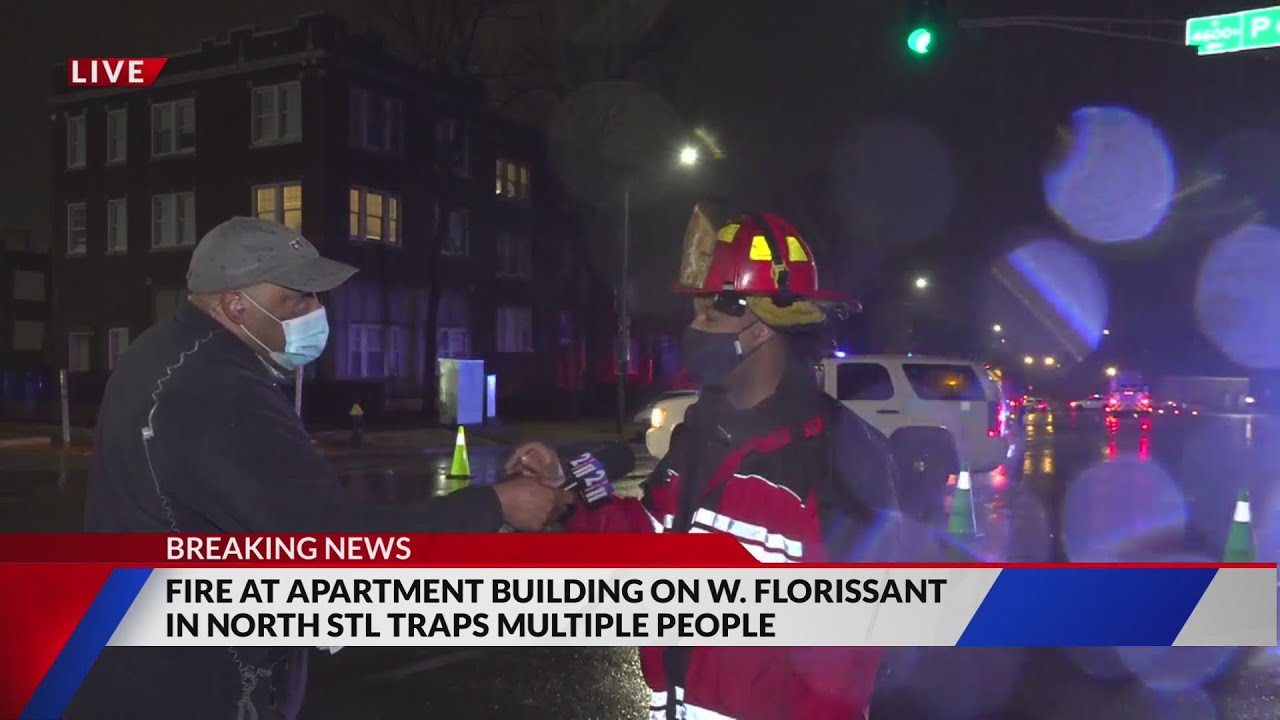 People trapped in apartment building fire - YouTube