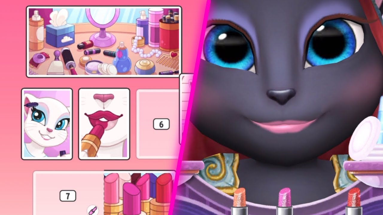 Talking Angela Album Stickers, Makeup and more 💄😘😻😍 - YouTube