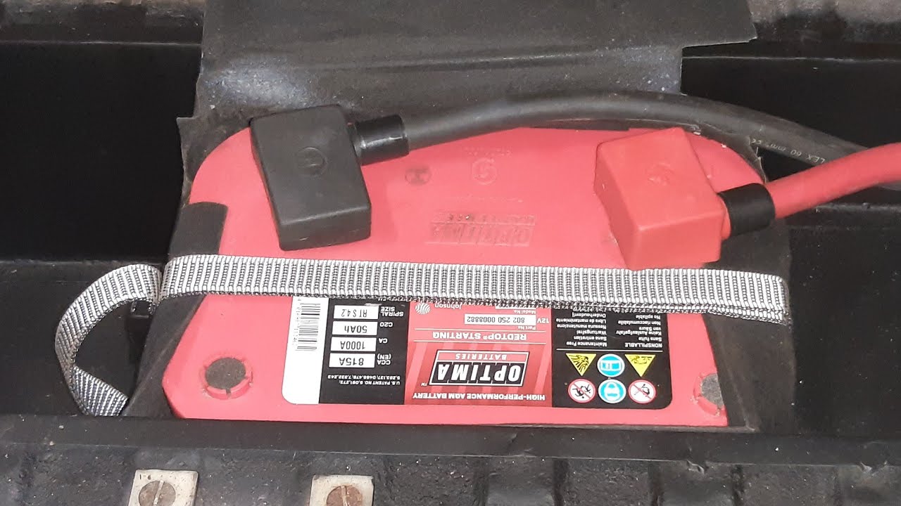 Optima Battery installation, underfloor battery box - YouTube