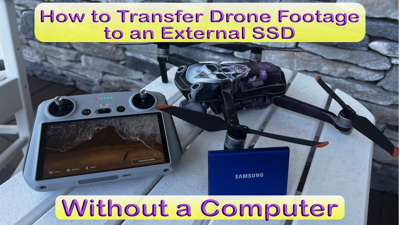 How To Transfer Footage From Drone to SSD Without a PC - YouTube