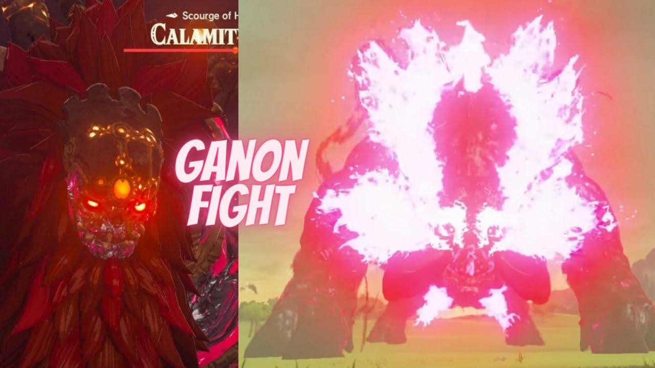 BOTW Ganon Fight + Dark Beast Ganon Fight (Credits Included) - YouTube