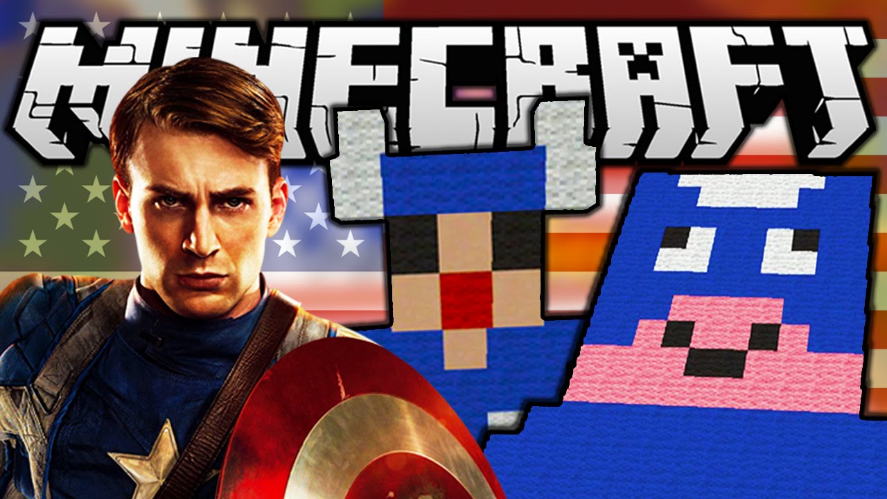 Captain America I Minecraft Build Battle I with Oli & Seapeekay - YouTube