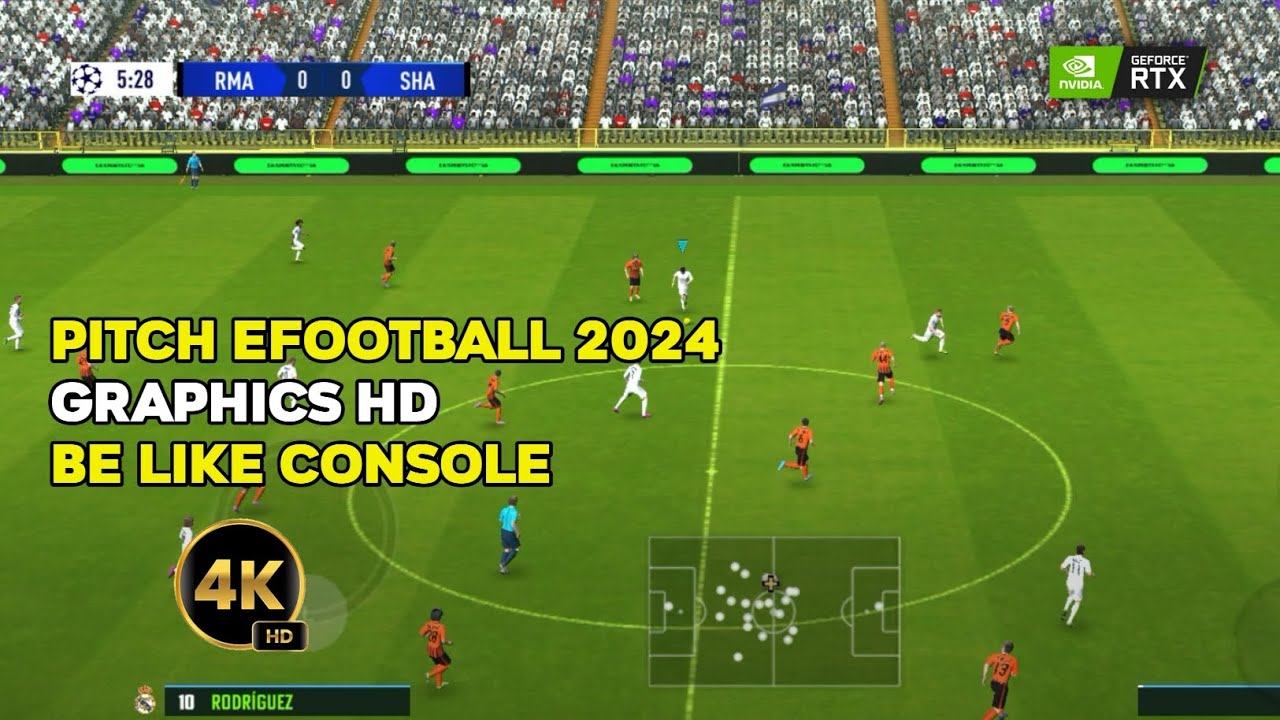 Pitch efootball 2024" Be like console Graphics hd fifa 16 mod - YouTube