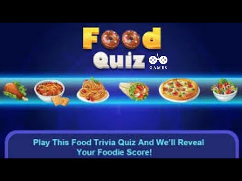 FOOD QUIZ GAME GAMEPLAY | FOOD QUIZ GAME | GAMES | - YouTube