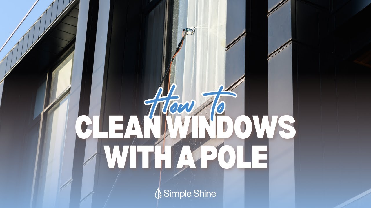 How to Clean Windows with a Pole | Pro Window Cleaning Tips with Mop ...
