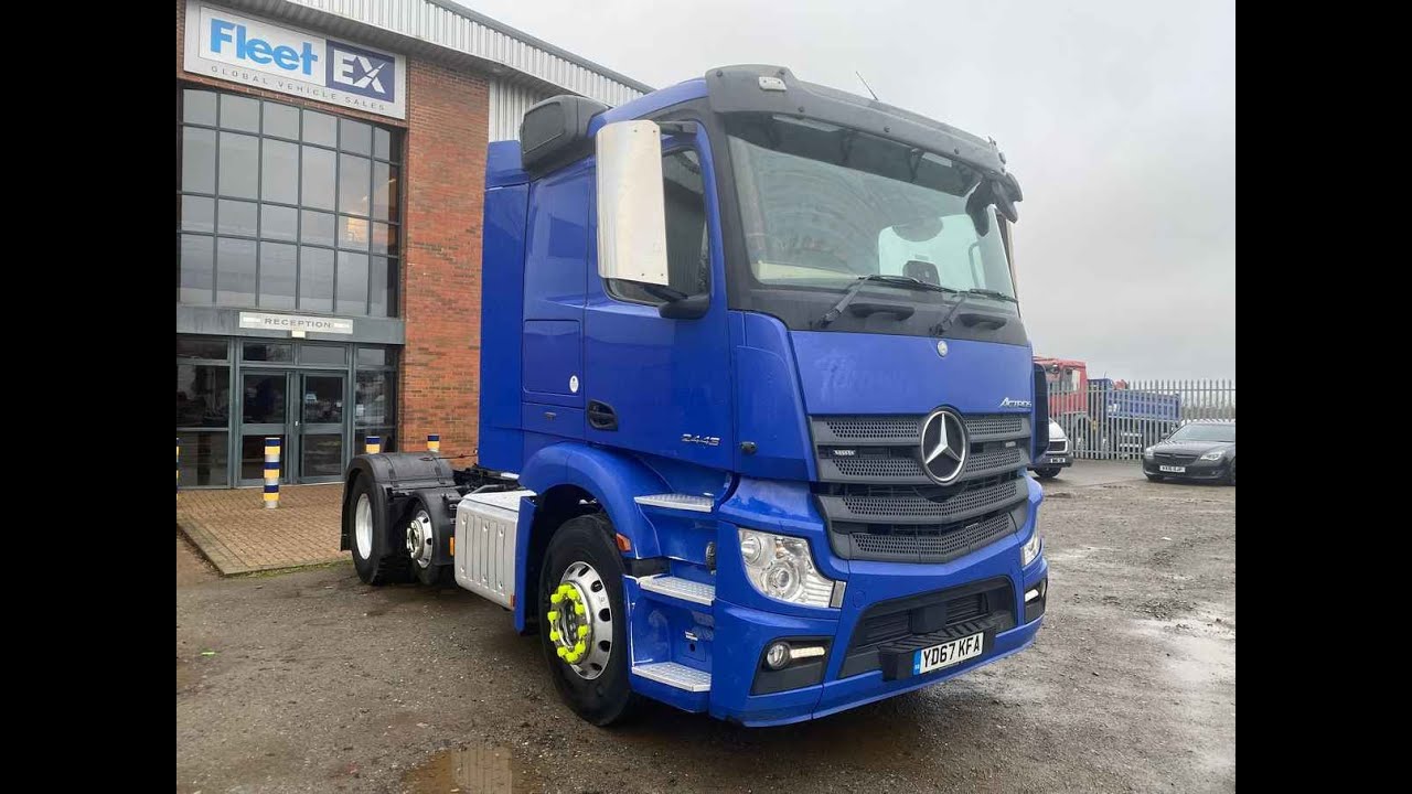 MERCEDES ACTROS 2443 *EURO 6* 6X2 TRACTOR UNIT 2017 - YD67 KFA - YouTube