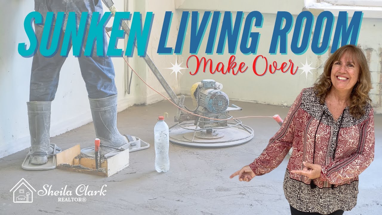How to Raise a Sunken Living Room [Step by Step] - BEFORE & AFTER - YouTube