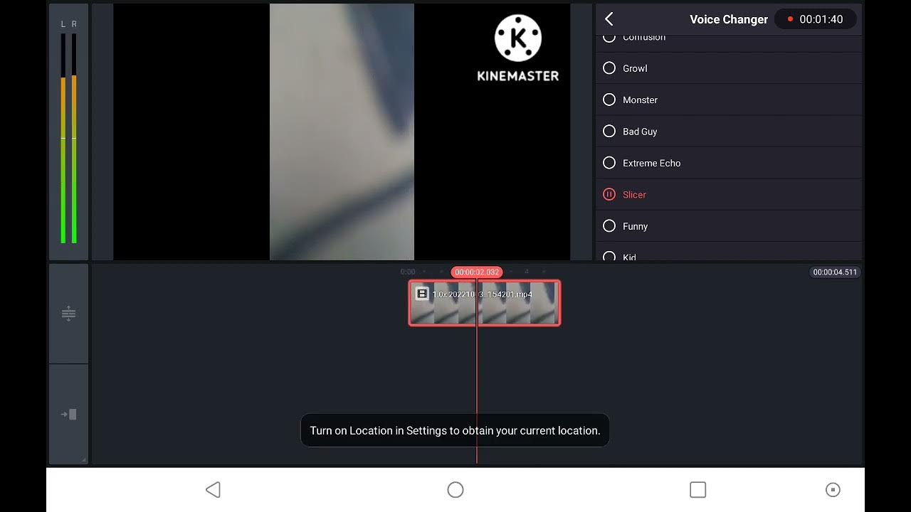 how to change your voice on kinemaster - YouTube