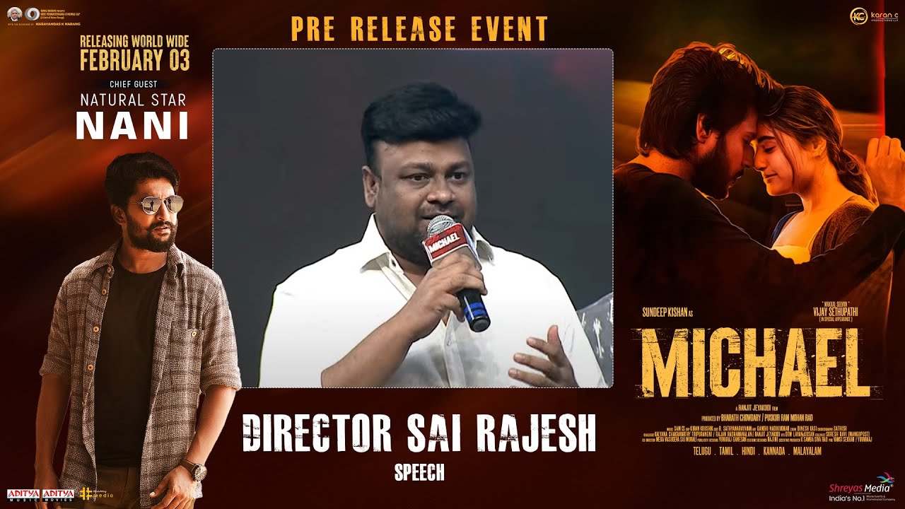 Director Sai Rajesh Speech @ Michael Pre Release Event | Sundeep Kishan ...