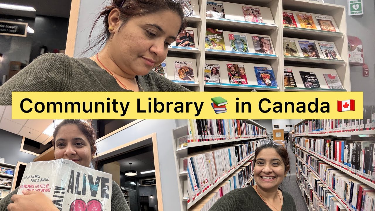 Canada me library 📚 kesi hoti h || Canada की library कैसी होती हैं @Khushiworld30 - YouTube