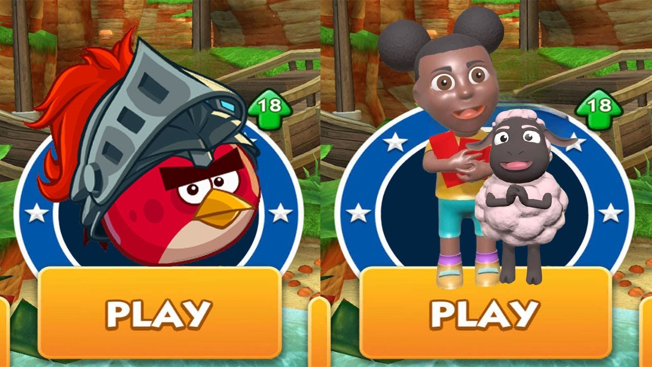 Red from Angry Birds vs Amanda The Adventurer Run vs All Bosses Zazz ...