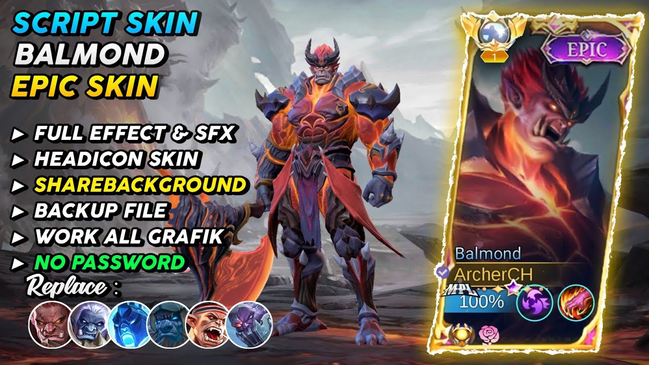 New Script Skin Balmond Epic | Full Effect & Sound sfx | Mobile legends ...
