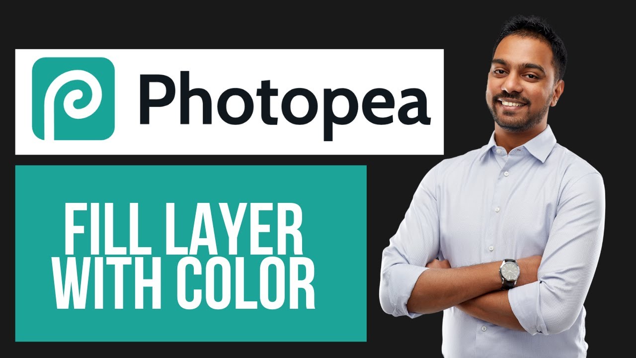 How to Fill Layer with Color in Photopea | Color Fill Tool Tutorial ...
