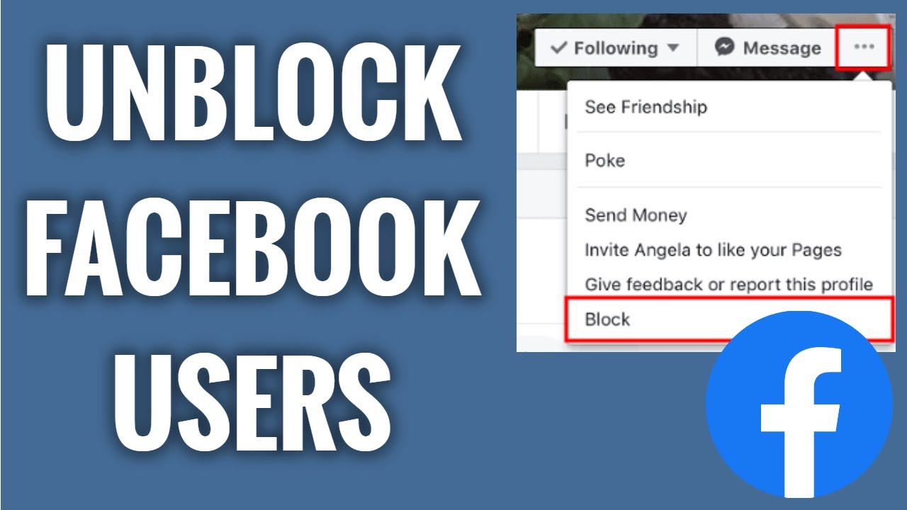 How To Unblock Facebook Users in 2022 - YouTube