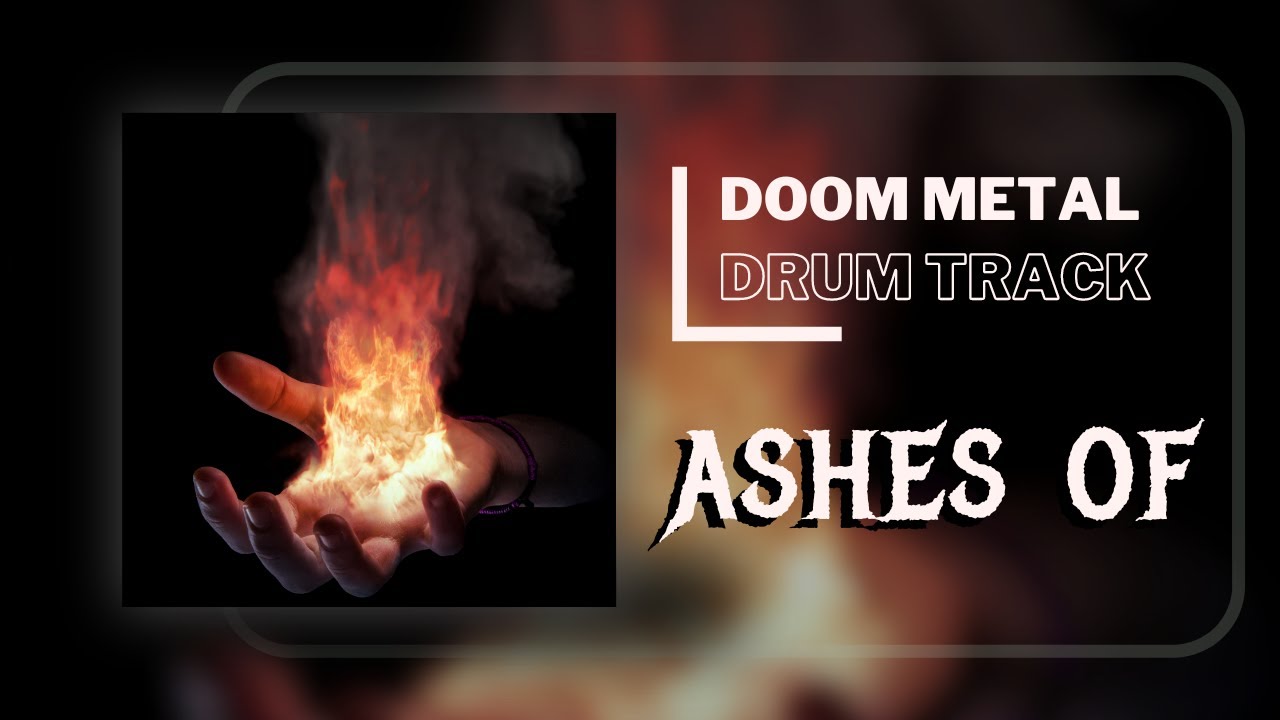 Doom metal drum track for long gloomy riffs - YouTube