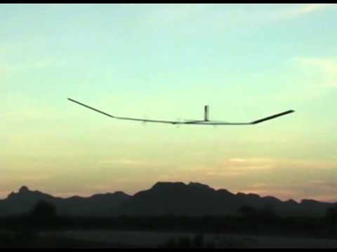QinetiQ Zephyr solar powered plane - YouTube